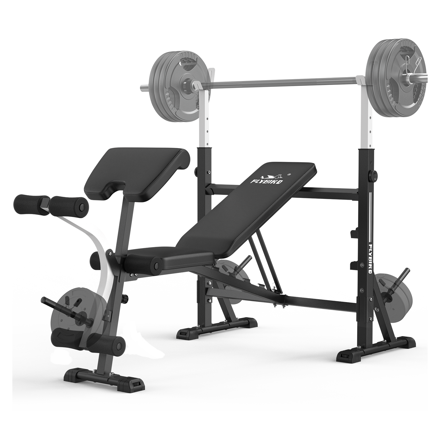 Flybird WB10 Olympic Adjustable Weight Bench With Leg Extension – FED ...
